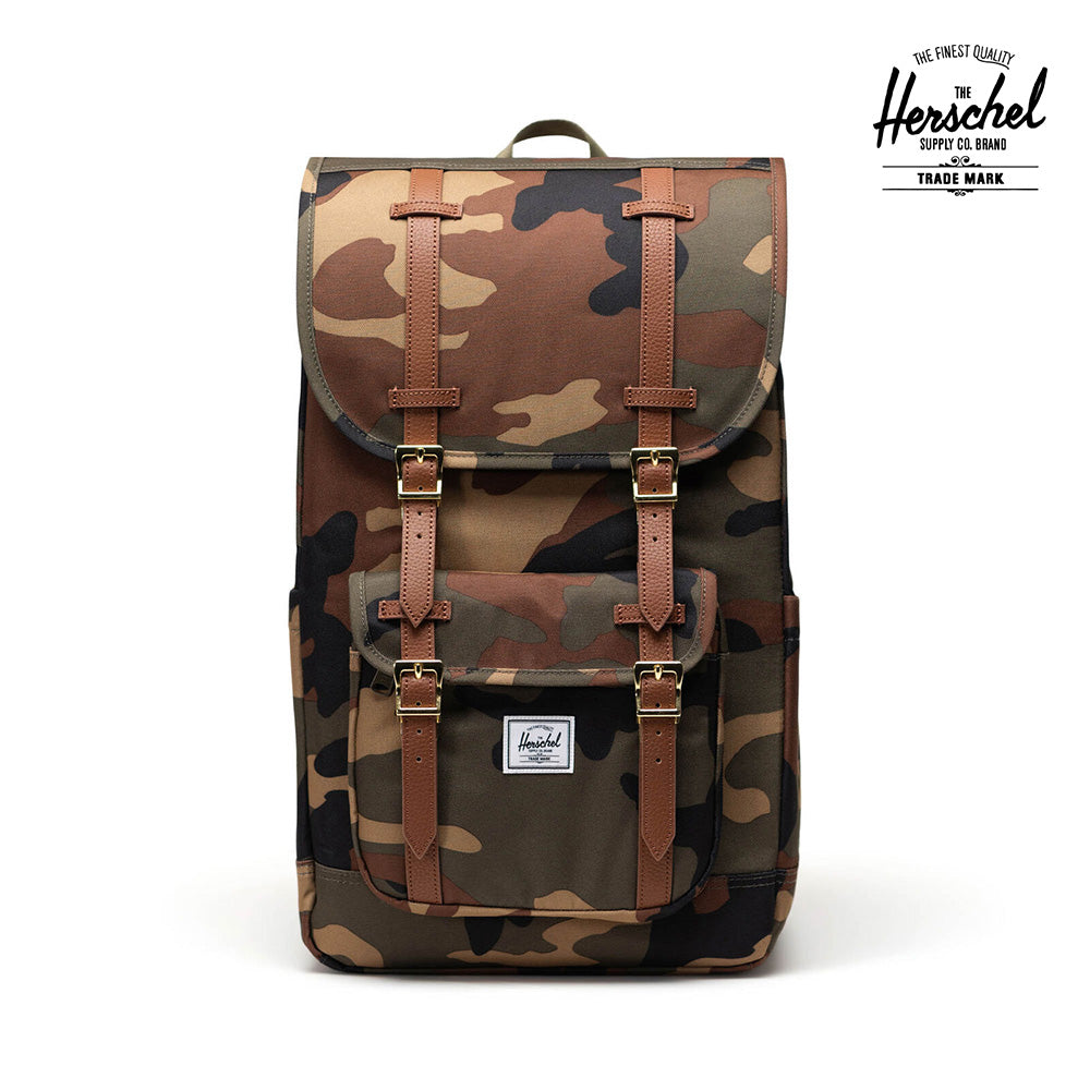 Herschel Little America Backpack 30L Bags - Woodland Camo – Bratpack ...