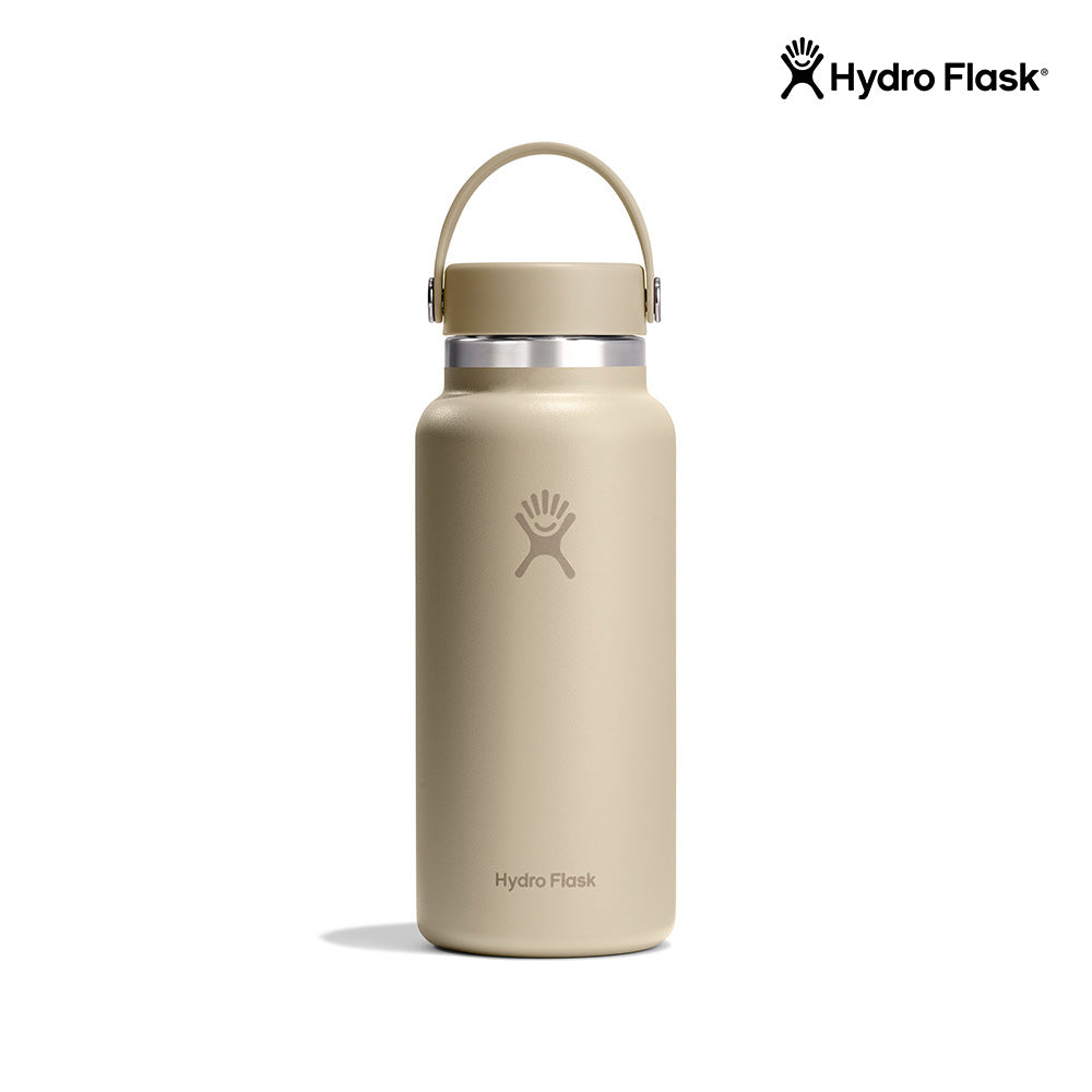 Hydro Flask Wide Mouth Flex Cap 32 oz Tonal Oat – Bratpack Indonesia